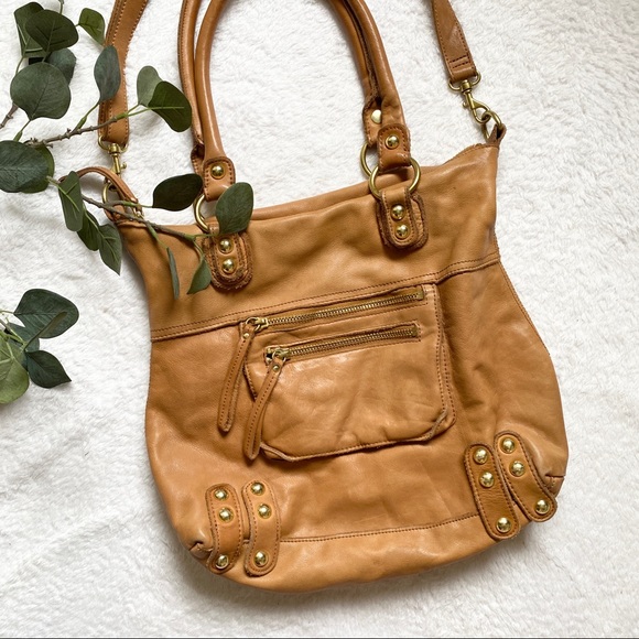 Linea Pelle | Bags | Linea Pelle Dylan Tote In Cognac Tan Leather ...